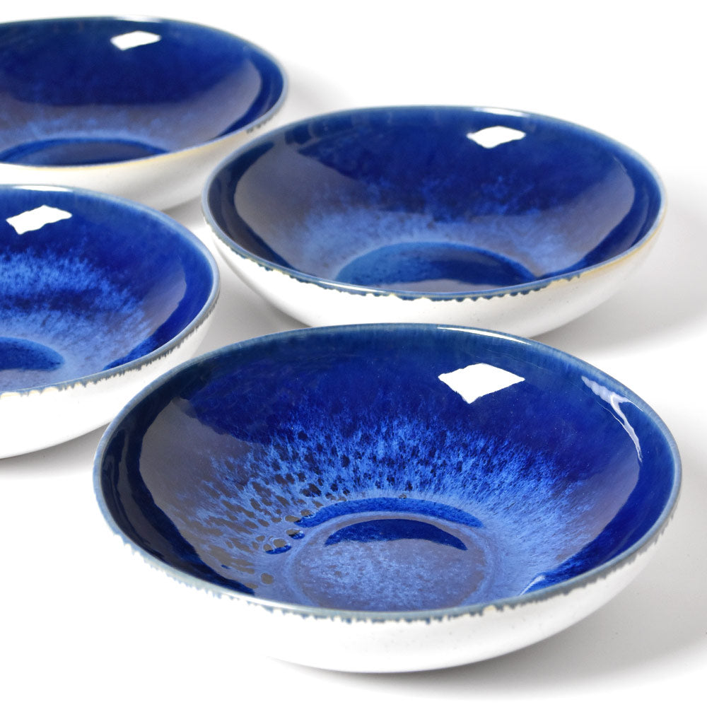 Assiette creuse | Bleu odyssée - Vaisselle en grès artisanale – Céladon ...