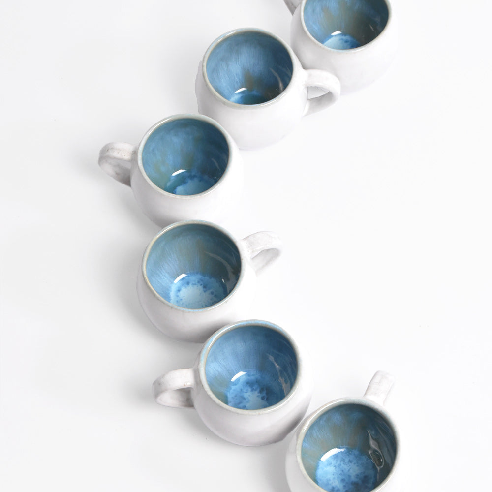 Tasse ronde | Bleu água - Vaisselle en céramique du Portugal – Céladon ...