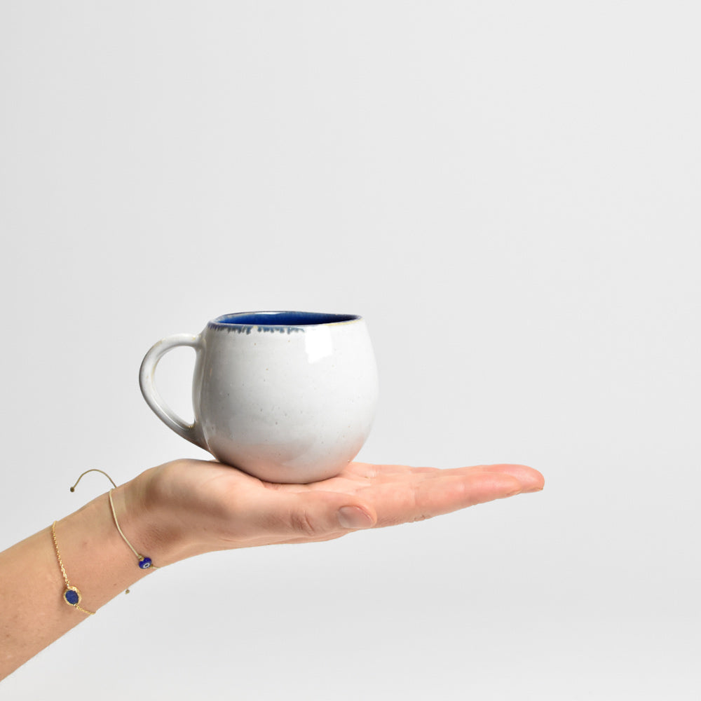 Tasse ronde | Bleu odyssée - Vaisselle en grès artisanale – Céladon Paris